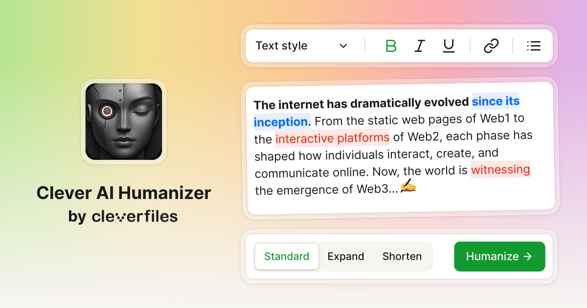 Clever AI Humanizer — Best 100% Free Humanizer